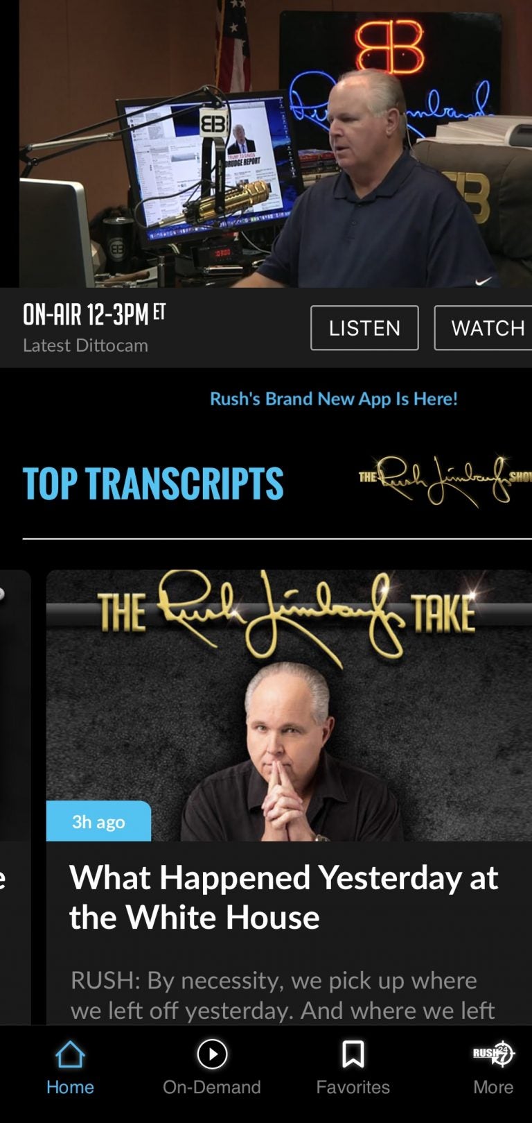The New Rush App! - The Rush Limbaugh Show
