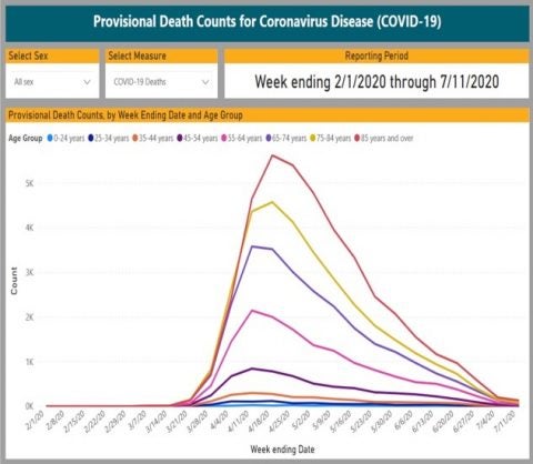CDC Chart Shows Rapidly Declining COVID-19 Death Rate - The Rush ...